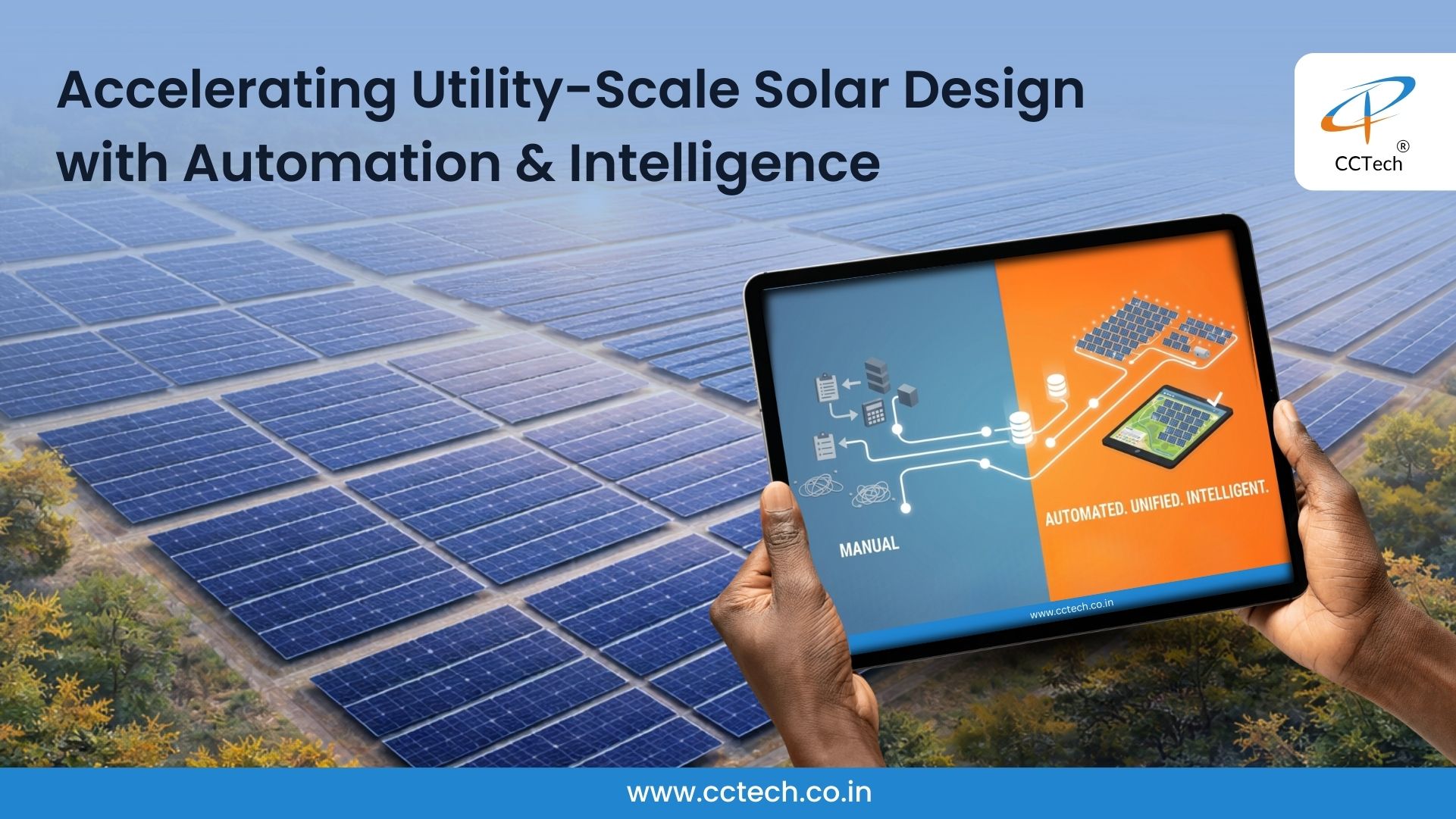 Utility-Scale Solar Design Automation Webinar | CCTech